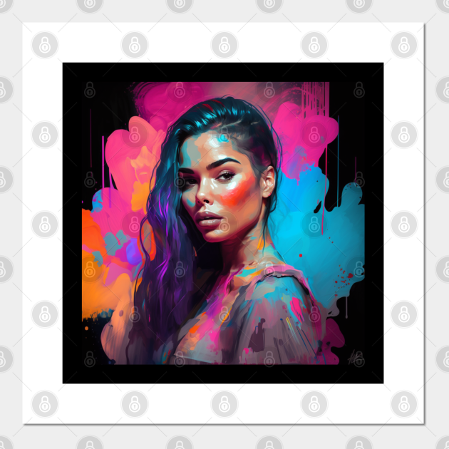 Sexy Lady Colour Splash Portrait Sexy Lady Posters And Art Prints Teepublic